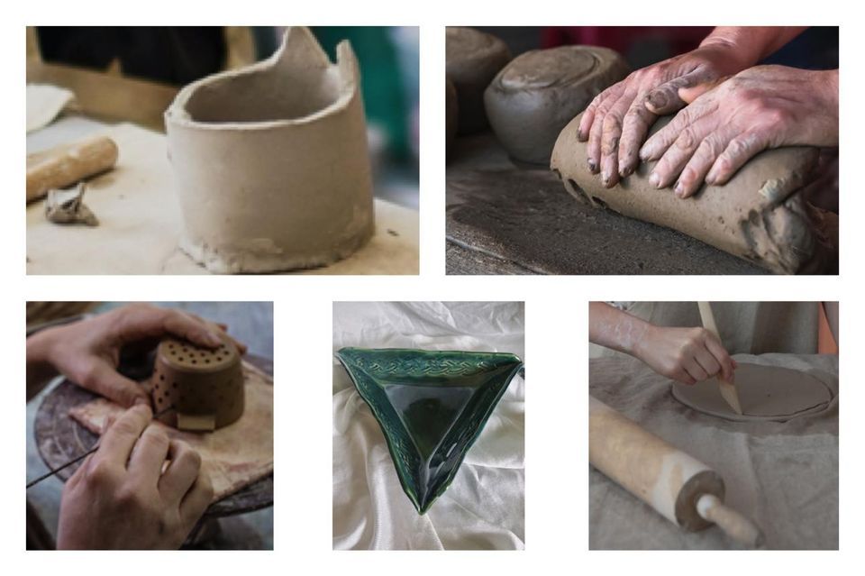 Introduction to Slab Building Clay Pottery- 3 Sided Dish, Stilettos ...