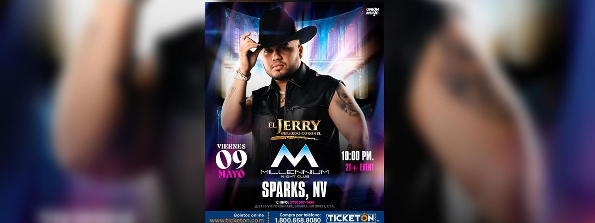 EL JERRY GERARDO CORONEL EN SPARKS, Millennium Night Club, Sparks ...