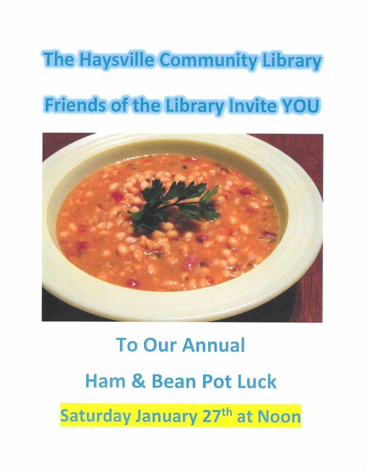 Ham n Beans Potluck, Haysville Community Library, Derby, 27 January ...