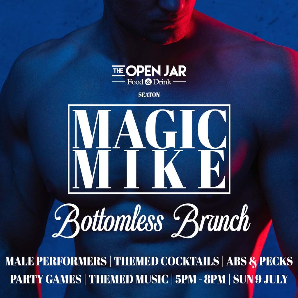 Magic Mike Bottomless Brunch, The Open Jar, Hartlepool, 9 July 2023 ...