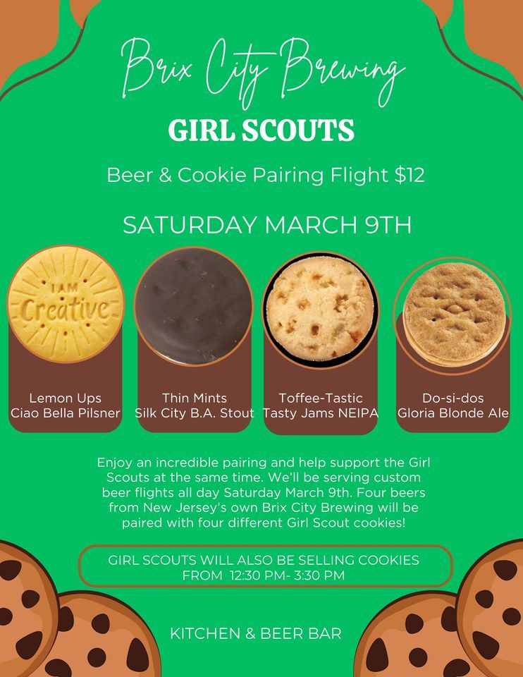 Brix City Brewing / Girl Scouts Cookie & Beer Flight Pairing, 1093 ...