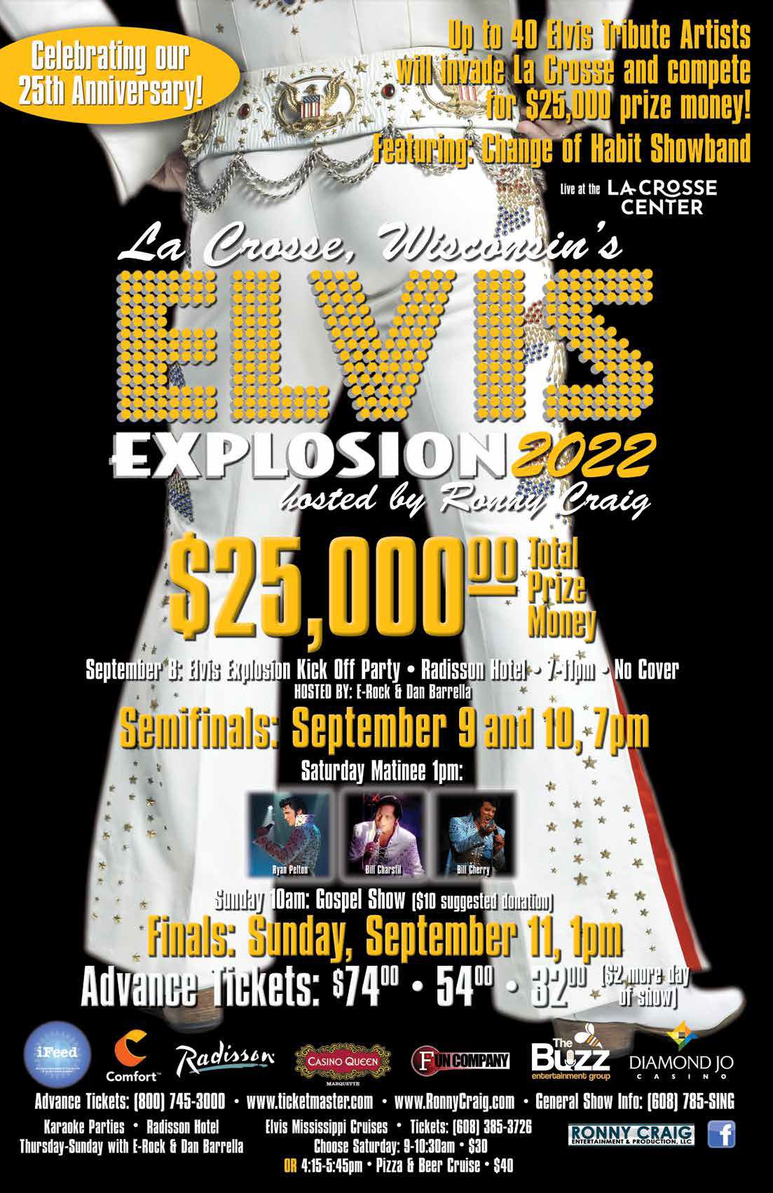 Elvis Explosion, La Crosse Center, 6 September to 8 September | AllEvents