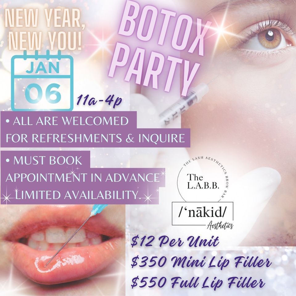 New Year, New You Botox Party! , The Lash Aesthetics Brow Bar, Traverse ...