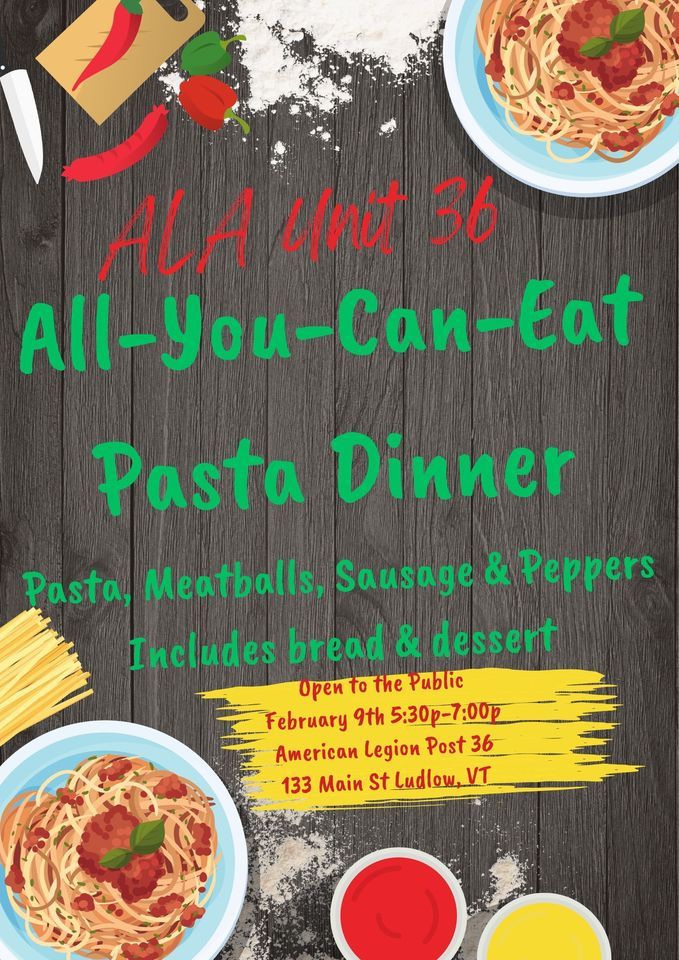 Friday Night Dinner, Ballard Hobart American Legion Post 36, Ludlow, 9 ...