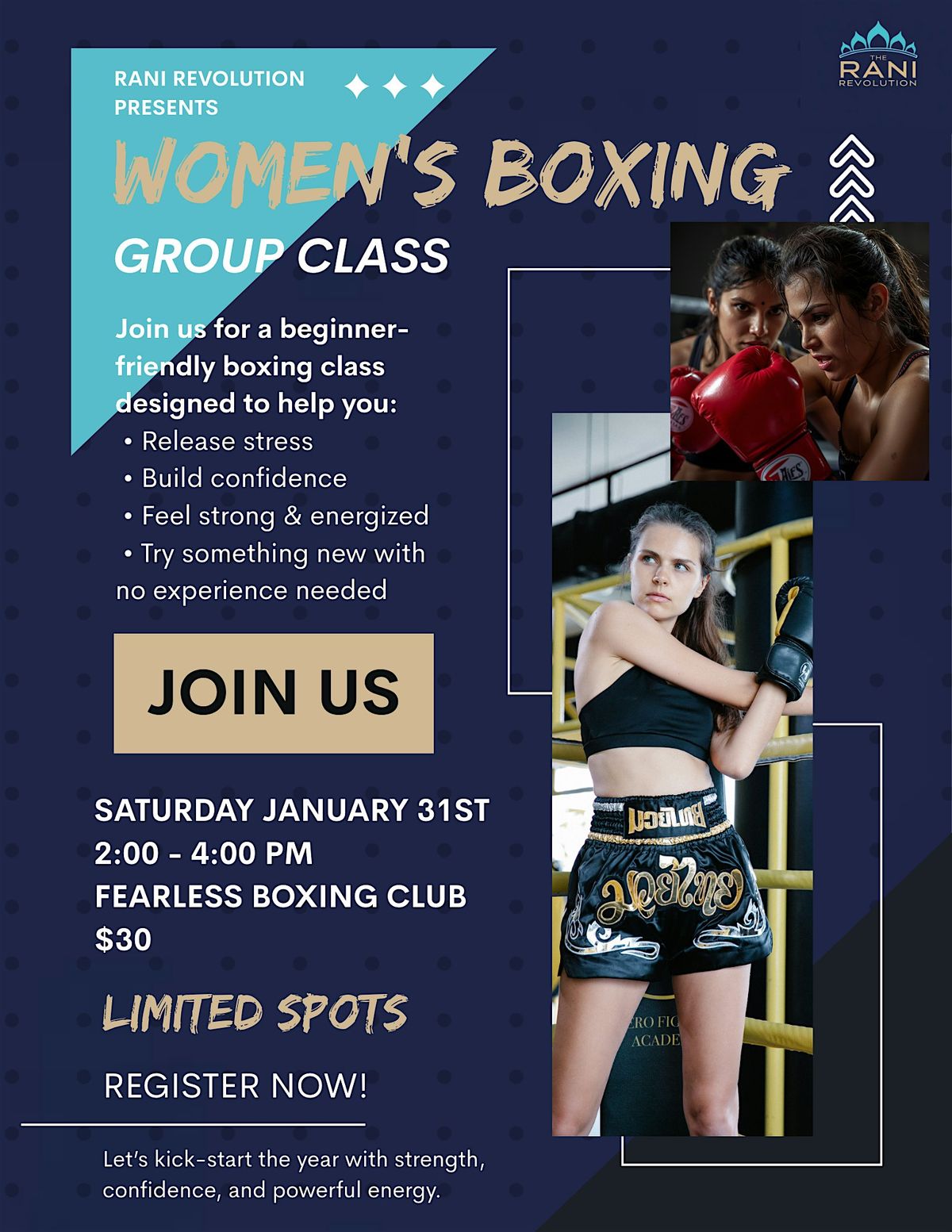 Women’s Boxing Group Class, Fearless Boxing Club, Toronto, 31 January ...