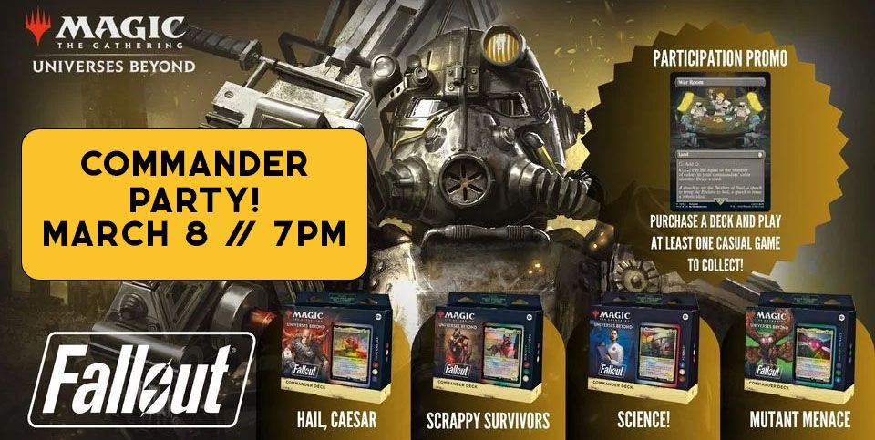 Fallout Commander Party, 495 Putnam Village Drive, 25526, Scott Depot ...