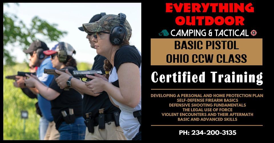 Basic Pistol Fundamentals (Ohio CCW Class), Everything Outdoor Tactical ...