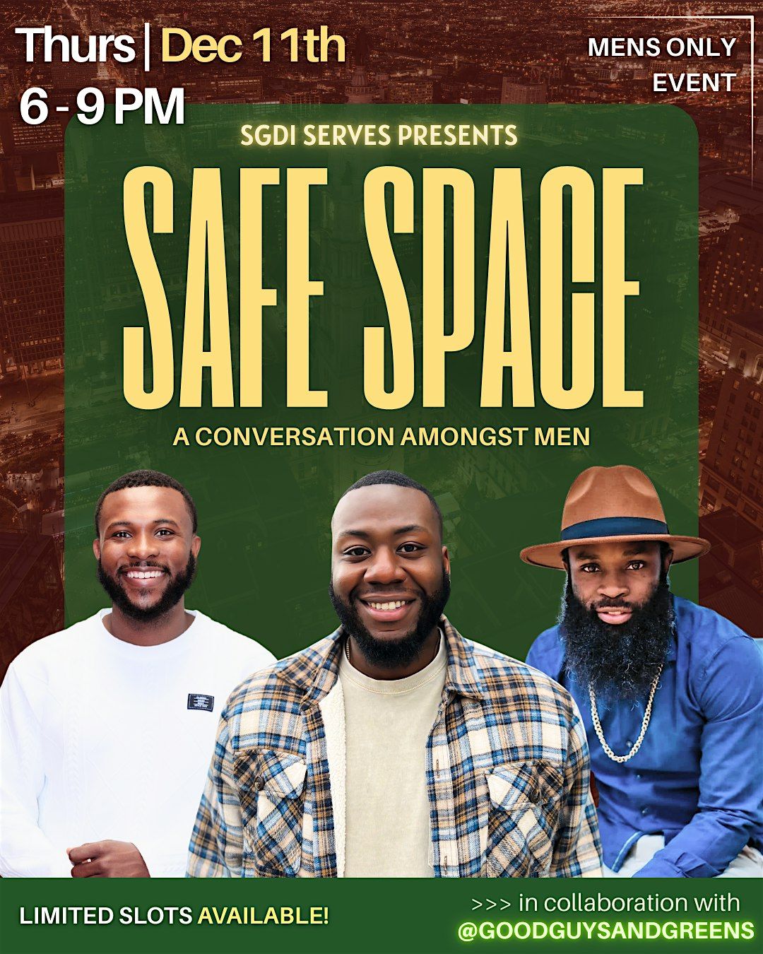 SGDI Safe Space: A Conversation Amongst Men, 11 December 2025 | AllEvents