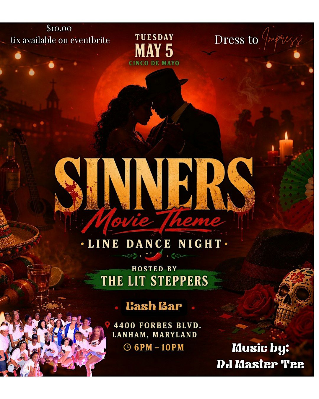 Sinners Movie Theme LineDance Party, 4400 Forbes Blvd, Lanham, 5 May ...