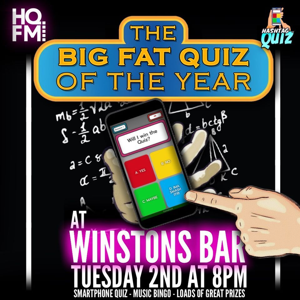 The Big Fat Quiz Of The Year At Winstons, Blackpool , Winstons Bistro ...