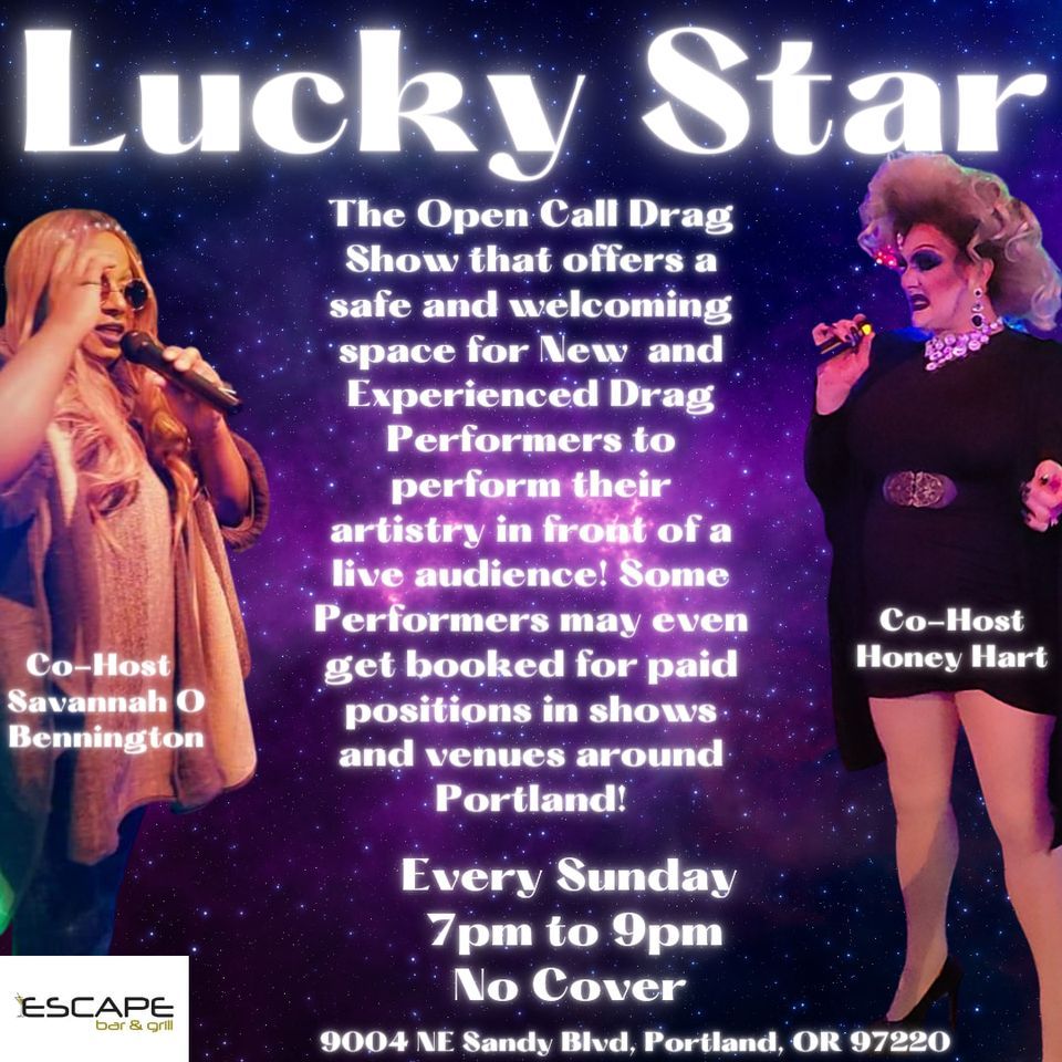 Lucky Star Open Call Drag Show DEC W5, Escape Bar and Grill, Portland ...
