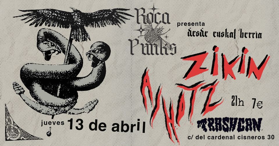 Aihotz + Zikin (13 de abril) @ Trashcan, Trashcan Music Club - TCMC ...