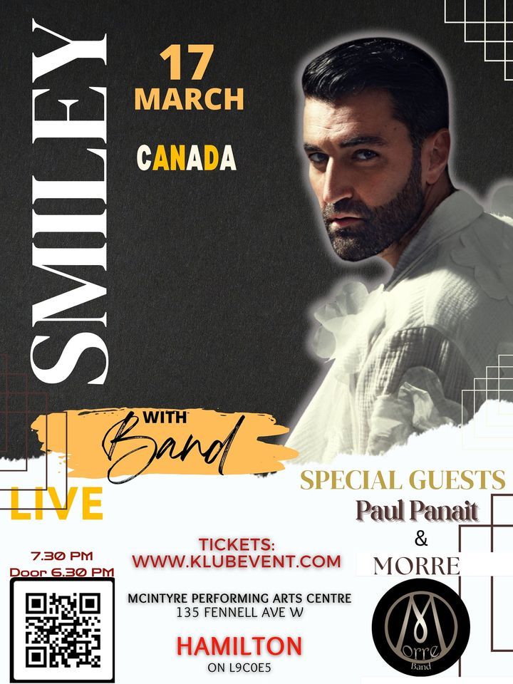 Smiley & Band Hamilton , McIntyre Performing Arts Centre, Hamilton, 17 ...