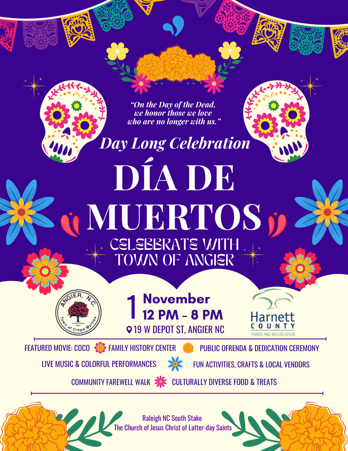Día de Muertos with Town of Angier, Town of Angier, 1 November 2025 ...