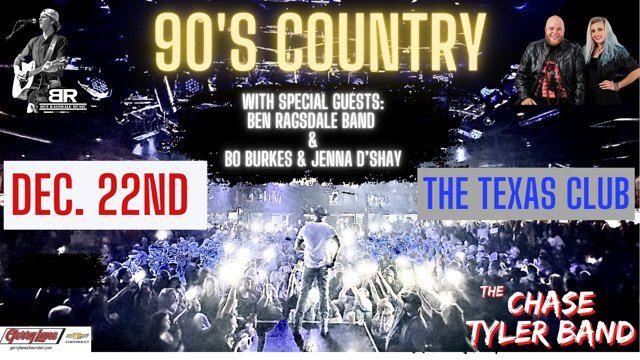 The Chase Tyler Band: 90s Country Night, The Texas Club, Baton Rouge ...