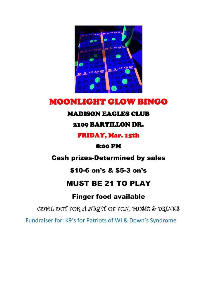 Moonlight Bingo, 2109 Bartillon Dr, Madison, WI, United States ...
