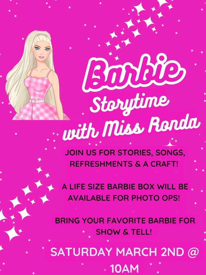Barbie Storytime with Miss Ronda! , 702 Greene St, Boone, IA, United ...