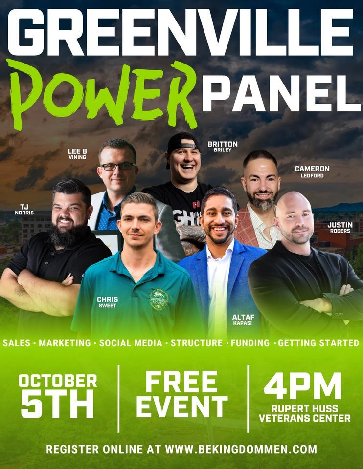 Gville Power Panel , Upstate Warrior Solution, Greenville, 5 October ...