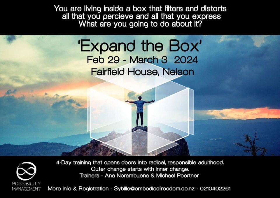 Expand The Box Training , Fairfield House, Nelson, February 29 to March ...