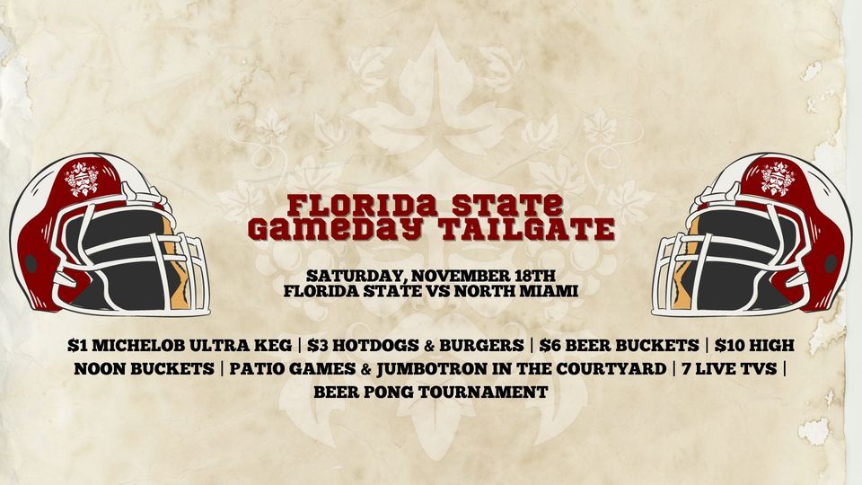 Florida State VS North Alabama Tailgate, 1309 Thomasville Rd ...