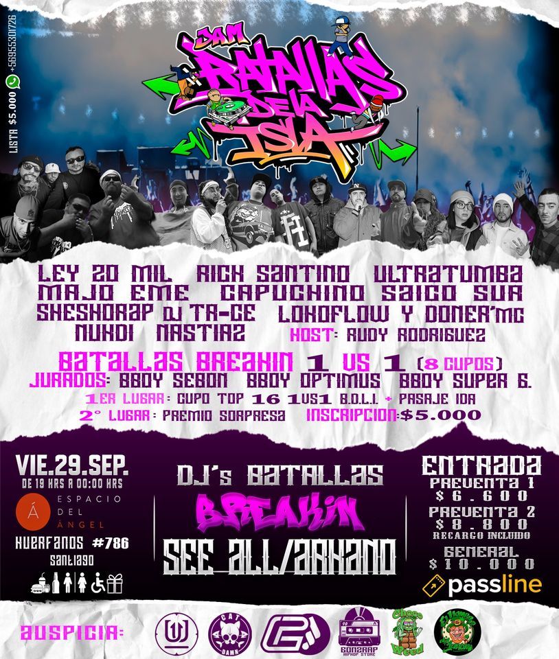JAM RUMBO A BATALLAS DE LA ISLA [Rap Breakin & DJ], Espacio del Ángel ...