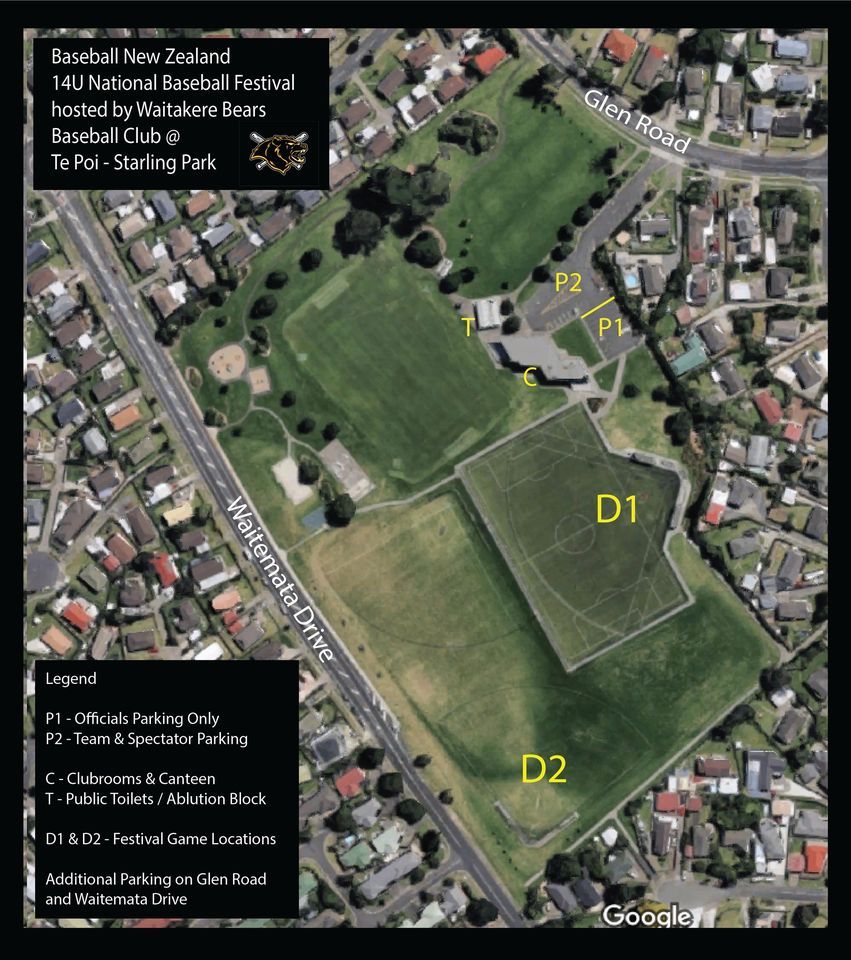 Baseball New Zealand 14U National Baseball Festival, Starling Park ...