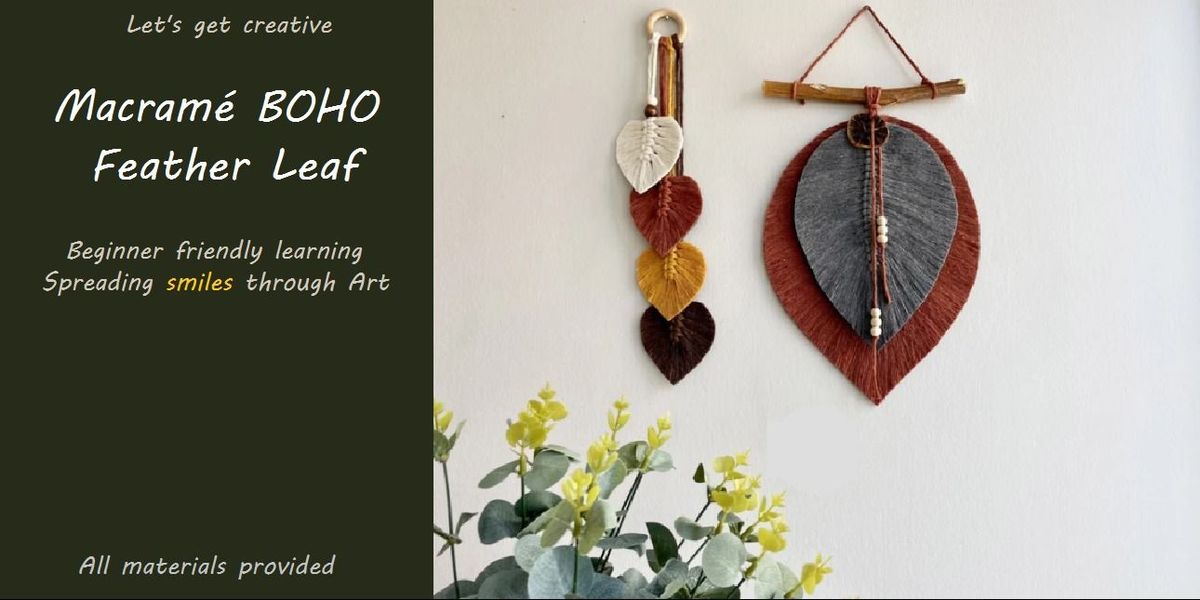 Macrame BOHO Feather Leaf, 11, Arekere Main Rd, Inside Bangalore ...