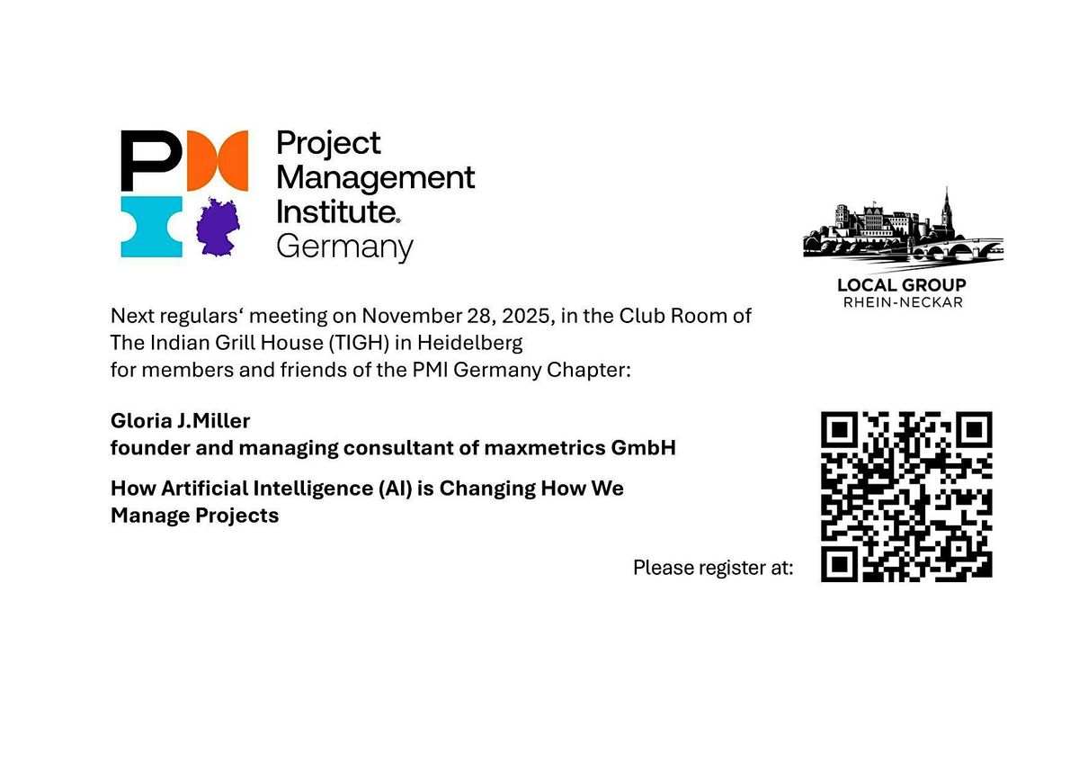 PMI Germany Chapter, Local Group Rhine-Neckar, round table November ...