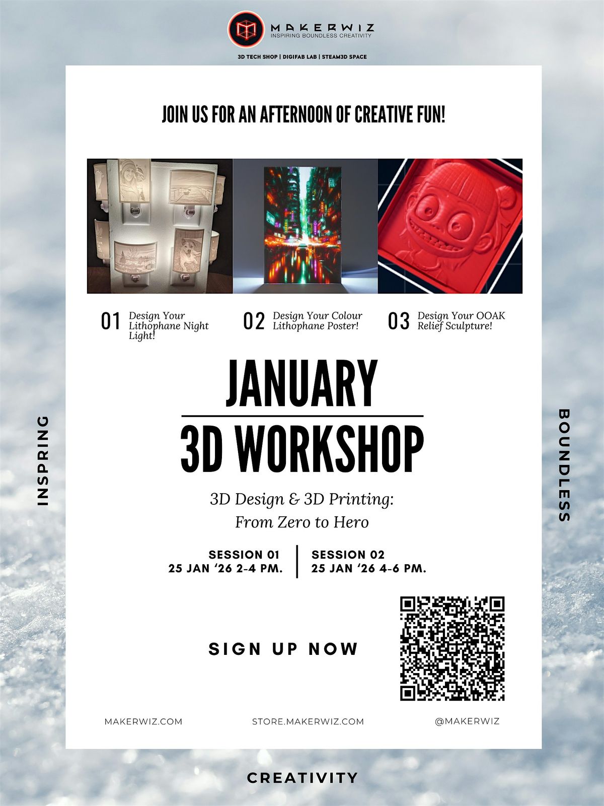 January/February 3D Workshop - 3D Design & 3D Printing: From Zero to ...