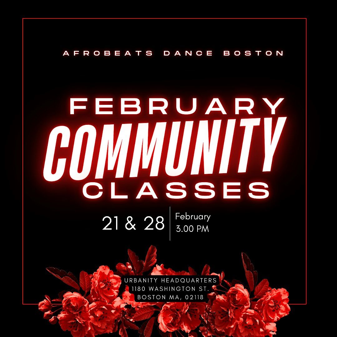 ABDB February Community Classes, Urbanity Dance HQ, Boston, 21 February ...