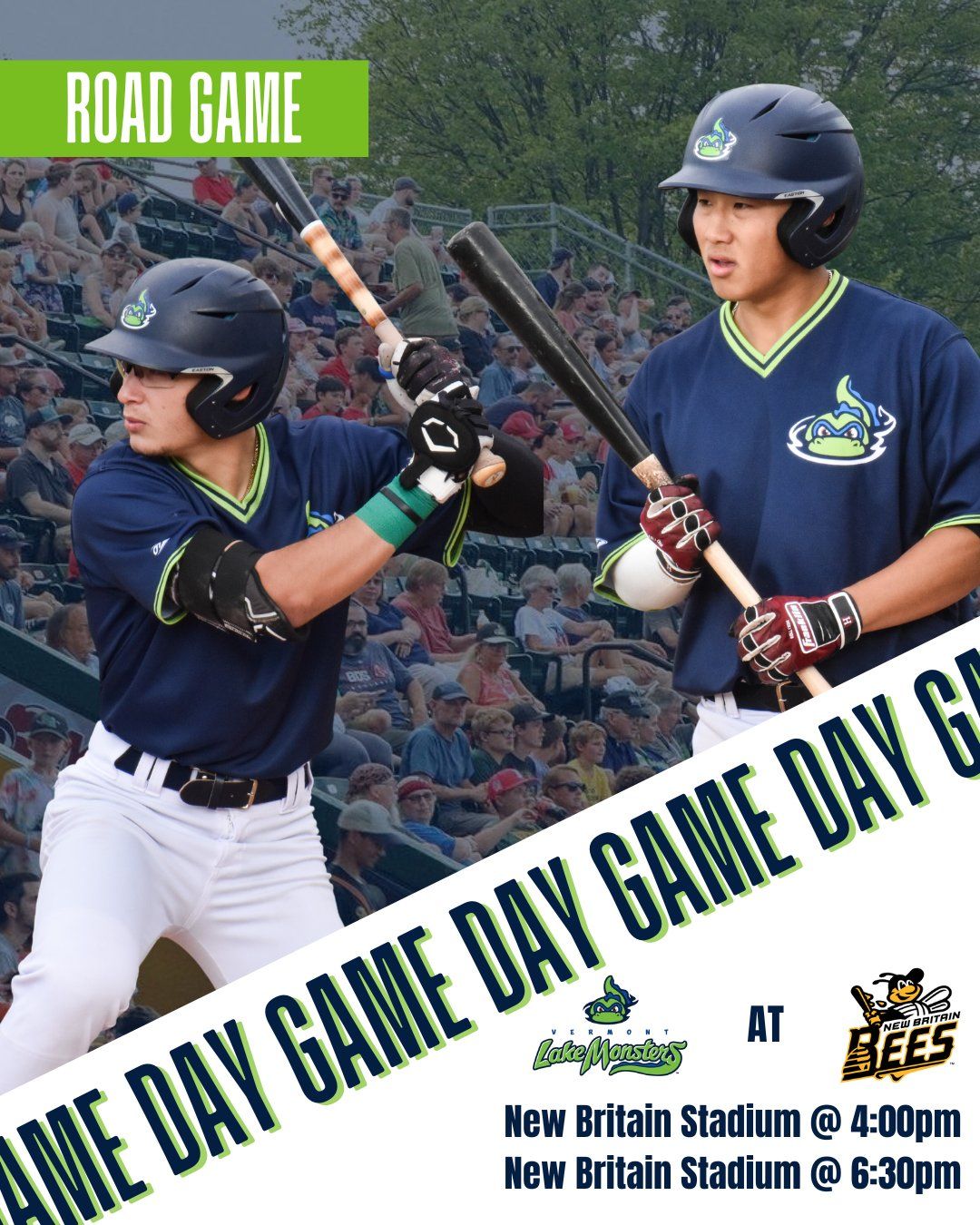 Vermont Lake Monsters vs. New Britain Bees, Centennial Field ...
