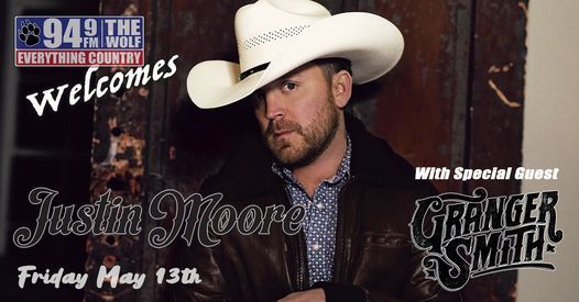94.9 The Wolf Welcomes Justin Moore & Granger Smith, Toyota Center ...
