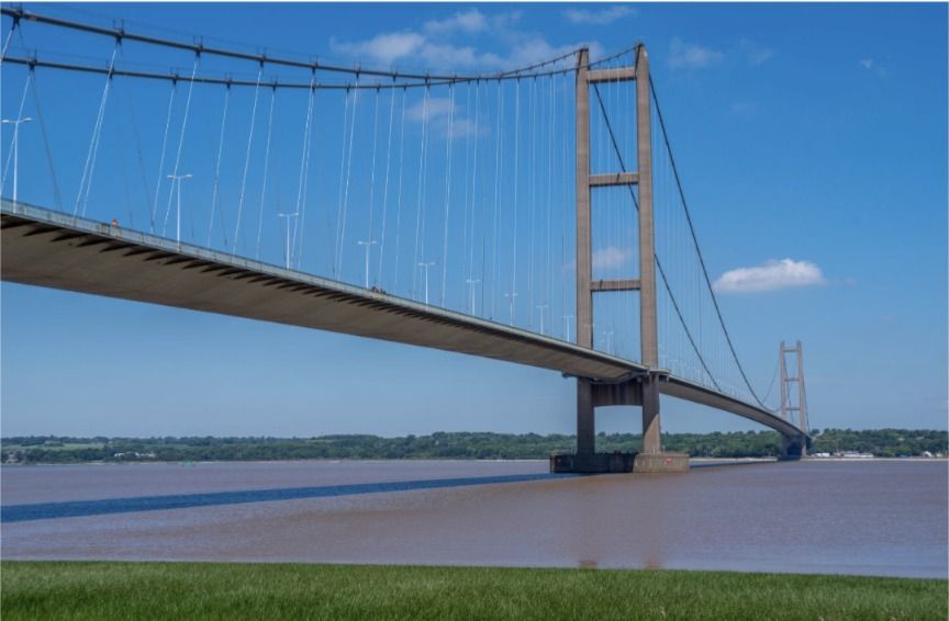 New Years Eve sponsored walk across the Humber Bridge , Humber Bridge ...
