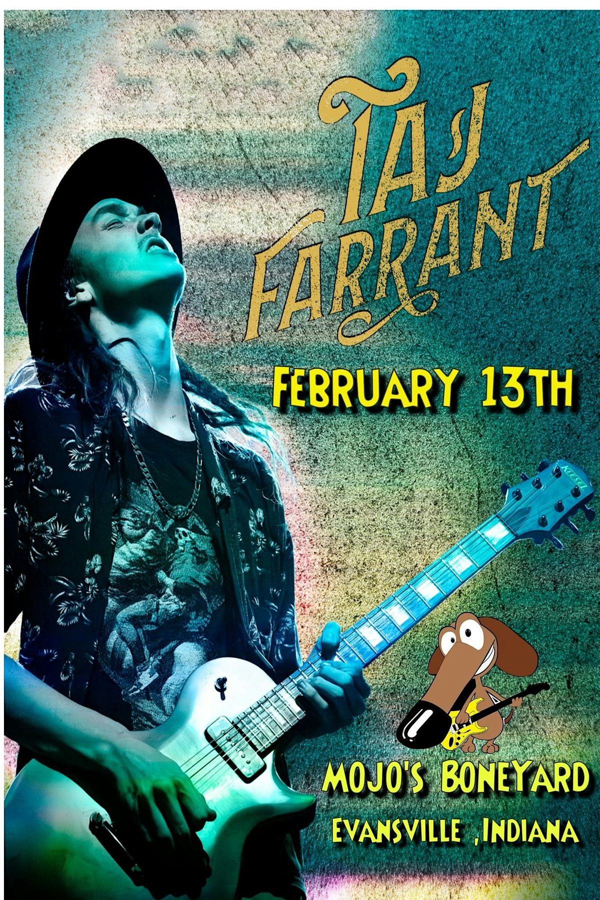 An Intimate Night In with Taj Farrant - Mojos BoneYard - February 13th ...
