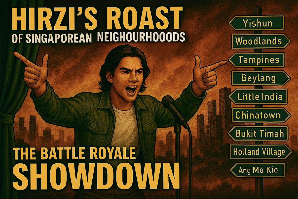 HIRZIS ROAST of Singaporean Neighbourhoods (BATTLE ROYALE), Blu Jaz, Clarke Quay Central ...