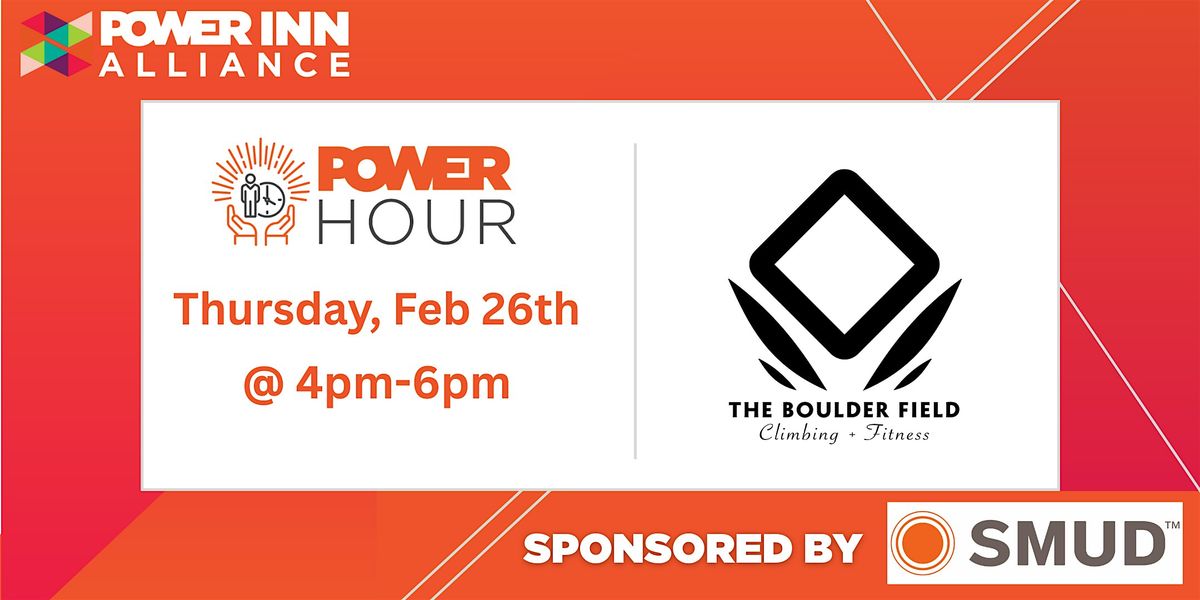 Power Hour at Boulder Field - 2/26/26, The Boulder Field, Sacramento ...