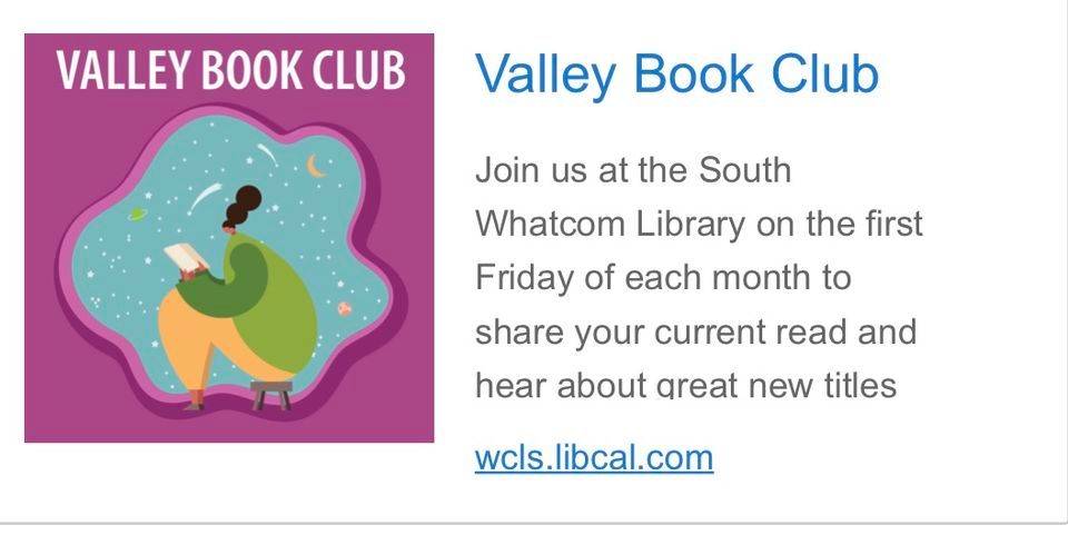 SWL Book Club, South Whatcom Library, Sudden Valley, March 1 2024 ...