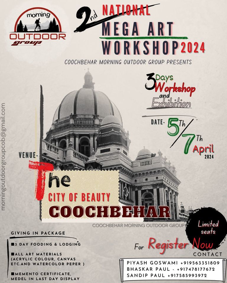 2nd NATIONAL MEGA ART WORKSHOP 2024, Coochbehar Town, Cooch Behar, West ...