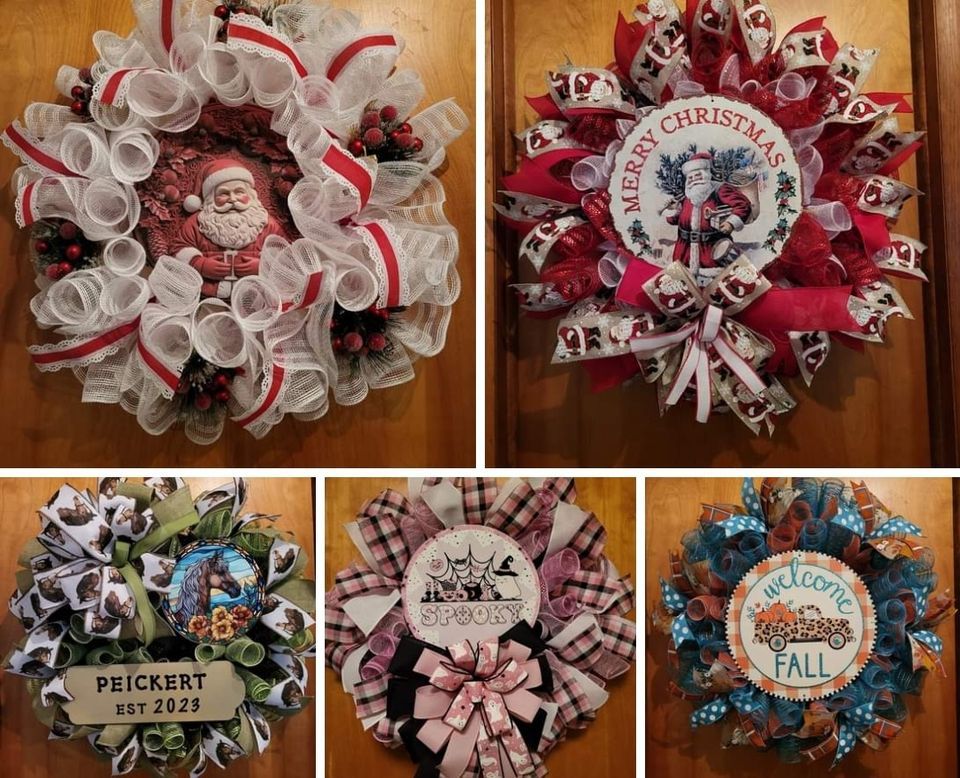 Full Mesh Christmas or Winter Wreath Workshop w/Donna, My New Favorite ...