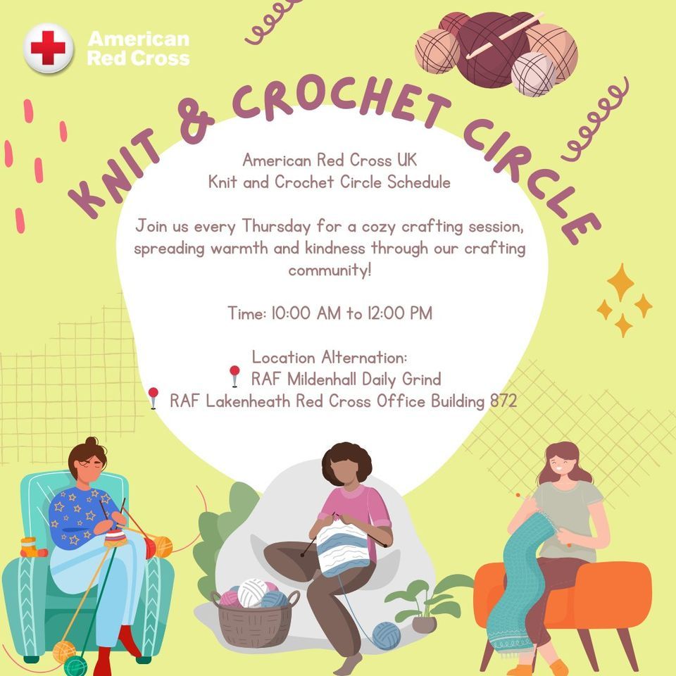 Knit and Crochet Circle (Beginners Welcome!), RAF Lakenheath, Brandon ...