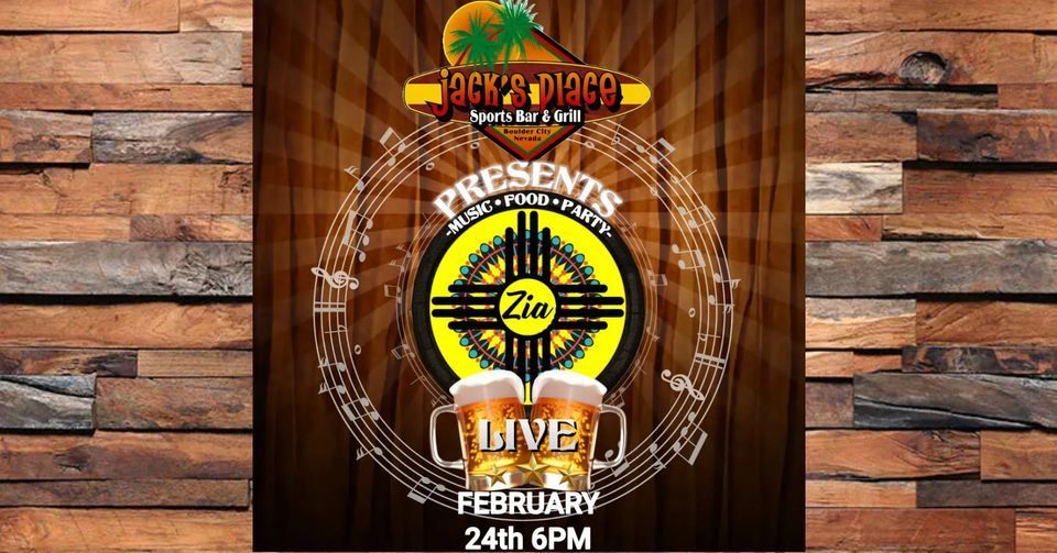 Zia Live @ Jacks Place Bar & Grill, Jack's Place Bar & Grill, Boulder ...