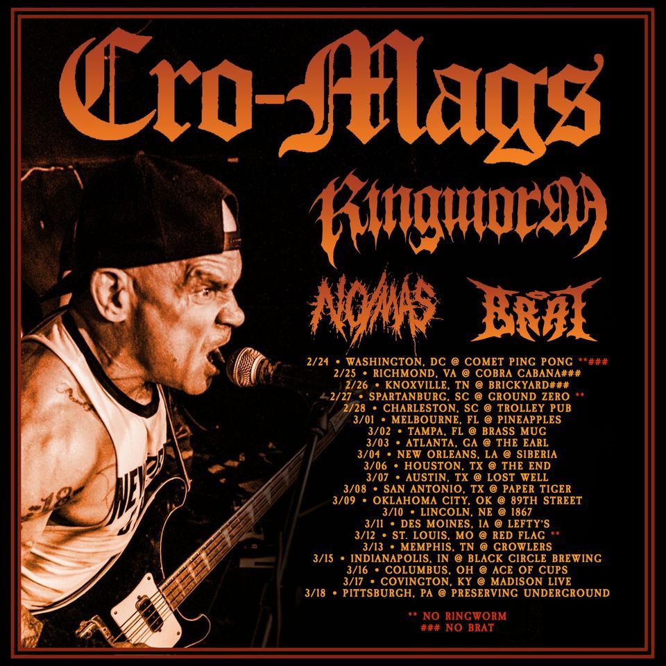 CRO-MAGS, RINGWORM, NO/MAS + MORE AT PRESERVING UNDERGROUND, Preserving Record Shop, New ...