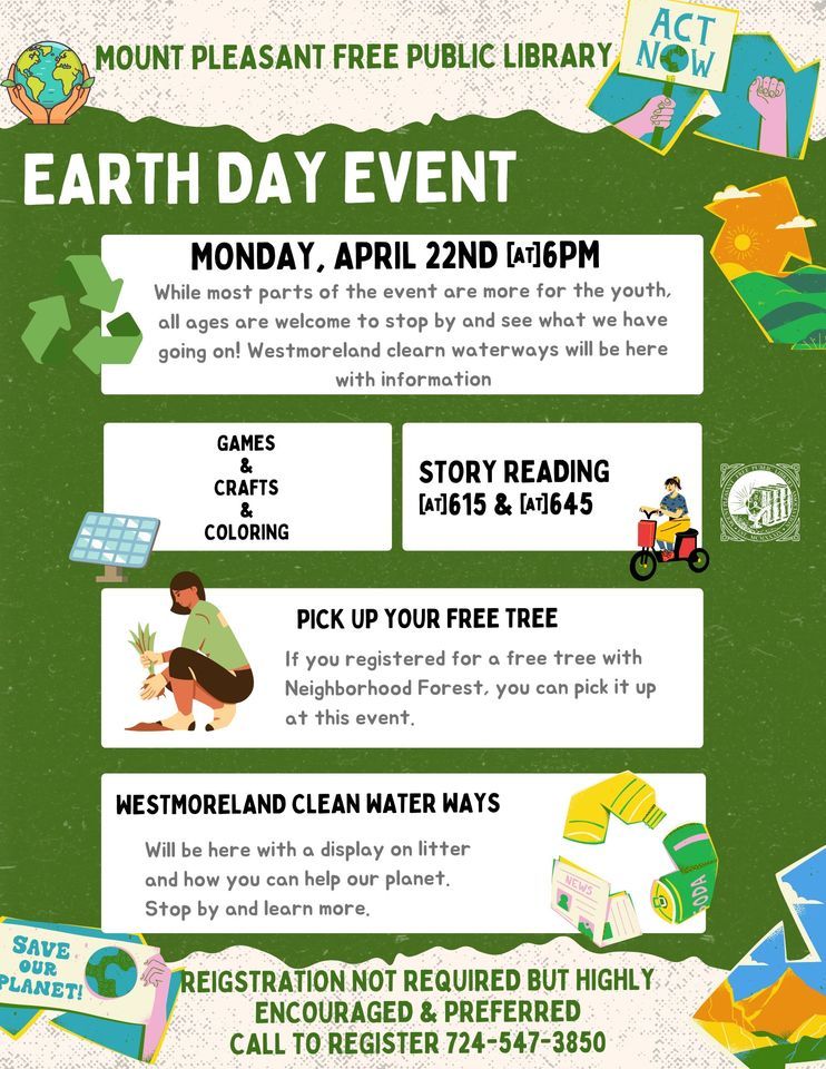 Earth Day, 120 S Church St, Mount Pleasant, PA, United States ...