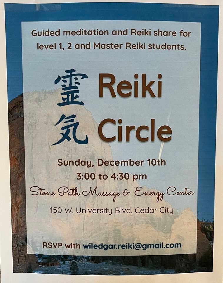 Reiki Circle, Stone Path Massage & Energy Center, Cedar City, 10 ...