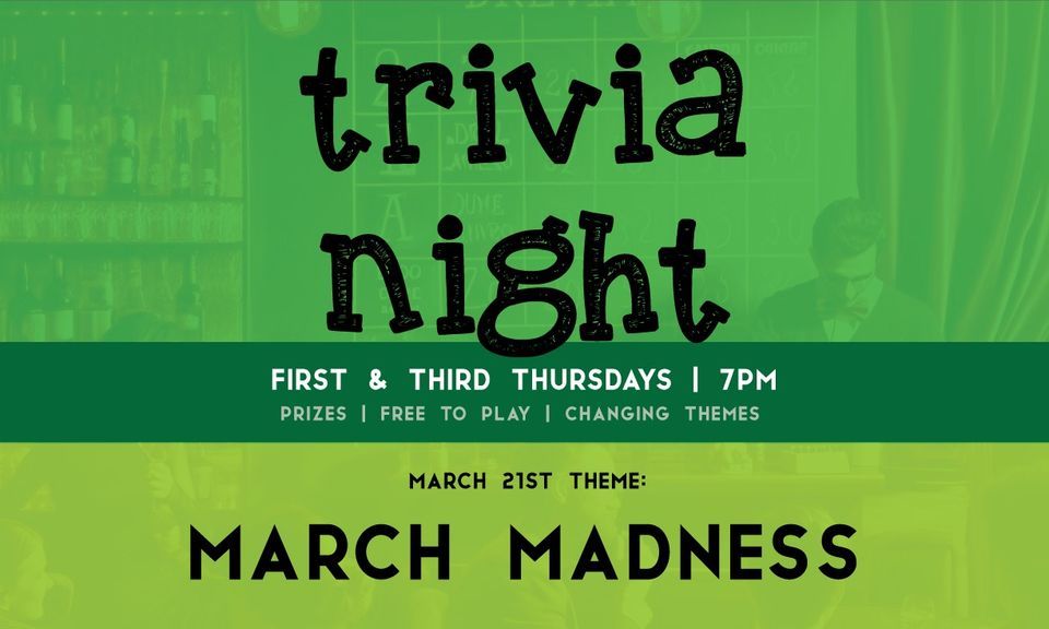Trivia Night: March Madness, 10 E 4th St, Jamestown, NY, United States ...