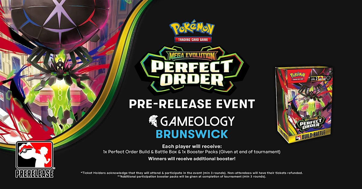 POKEMON - Perfect Order Pre-Release - Gameology BRUNSWICK - 22/03/26 ...