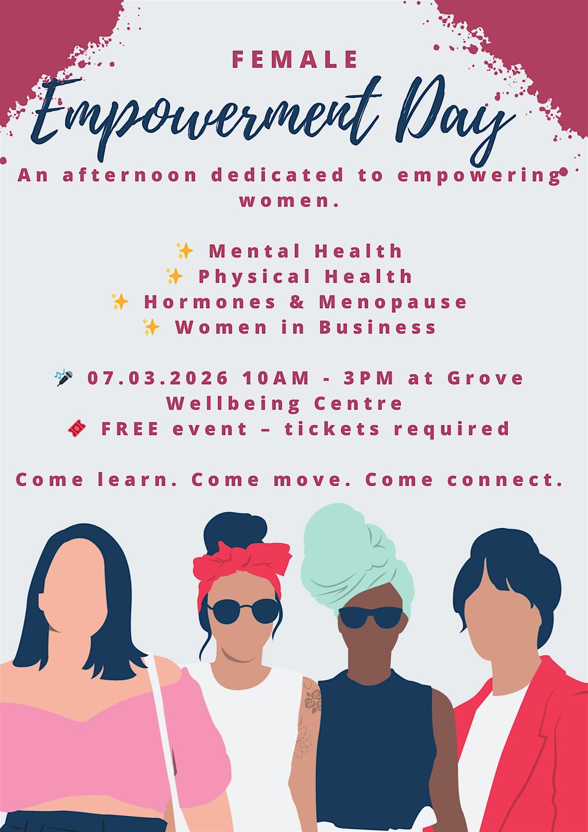Female empowerment Day, Grove Wellbeing Centre, Belfast, 7 March 2026 ...