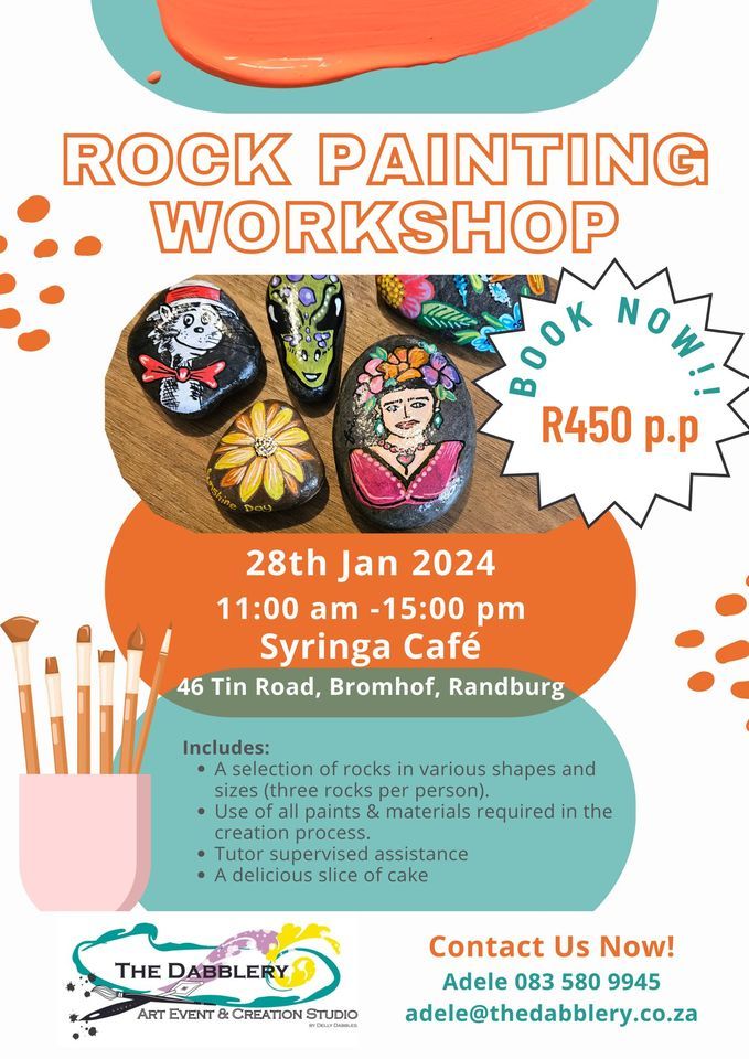 Rock Painting Workshop, Syringa Cafe, Randburg, January 28 2024 ...