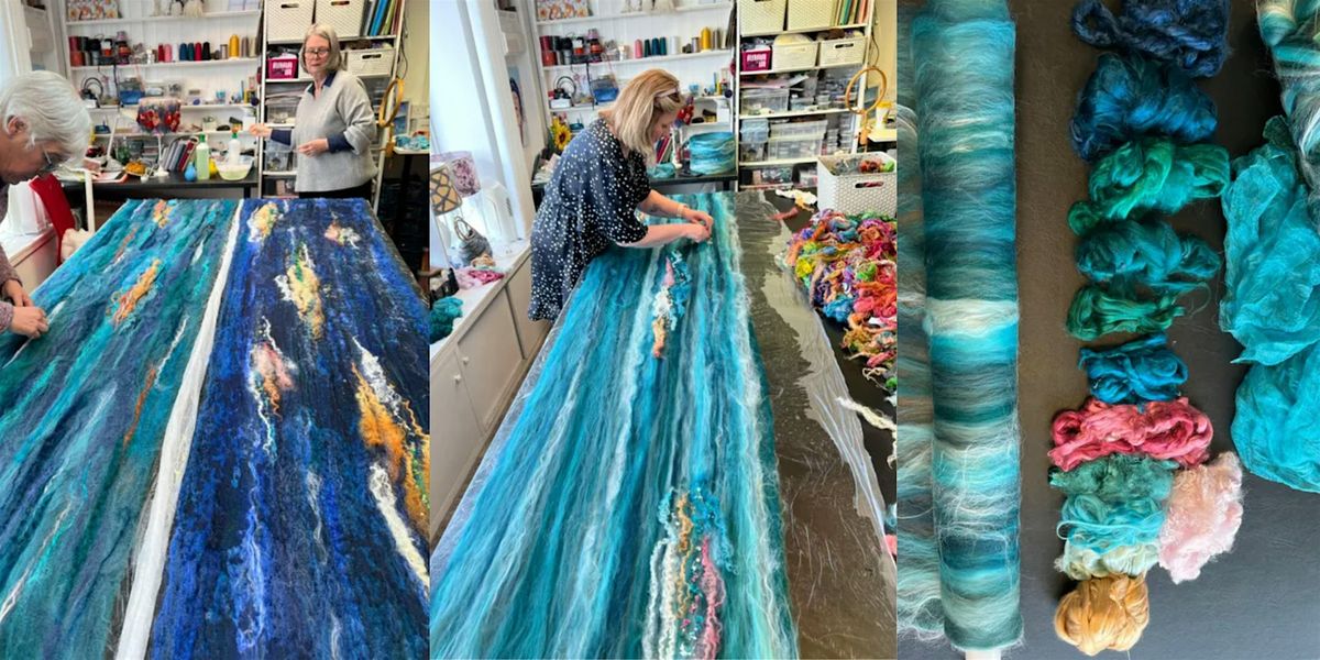 Cobweb Shawl: Wet Felting, Wool&silk Art studio, Briton Ferry | AllEvents