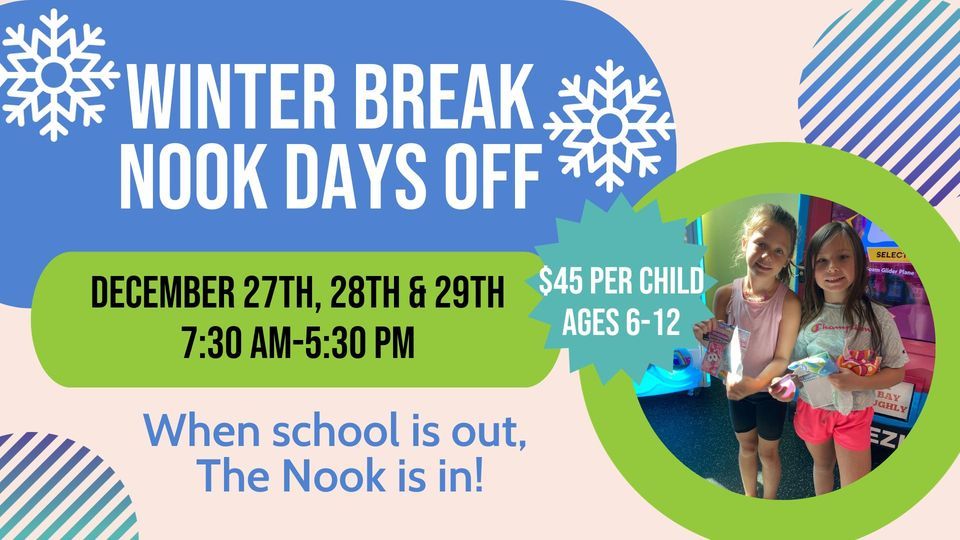 Nook Days Off - Winter Break, Spooky Nook Sports Champion Mill ...
